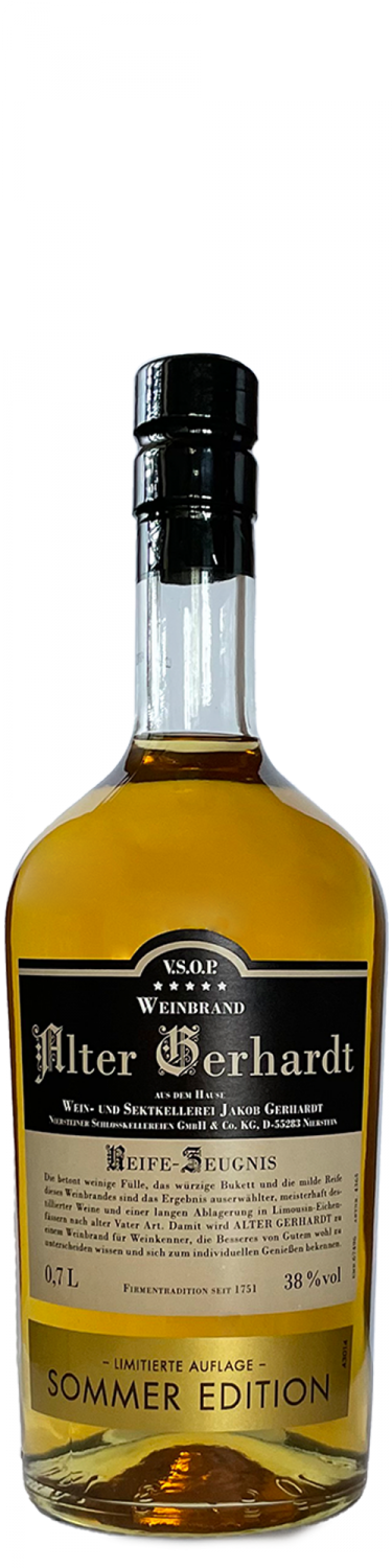 Sommer Edition Alter Gerhardt Weinbrand VSOP - online kaufen | JakobGerhardt.de